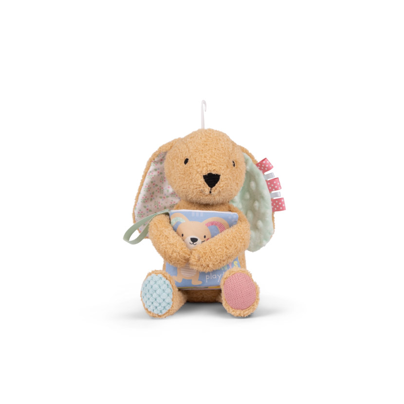 Snuggables Medium Plush Rabbit with Cloth Book - Big Baby eco
